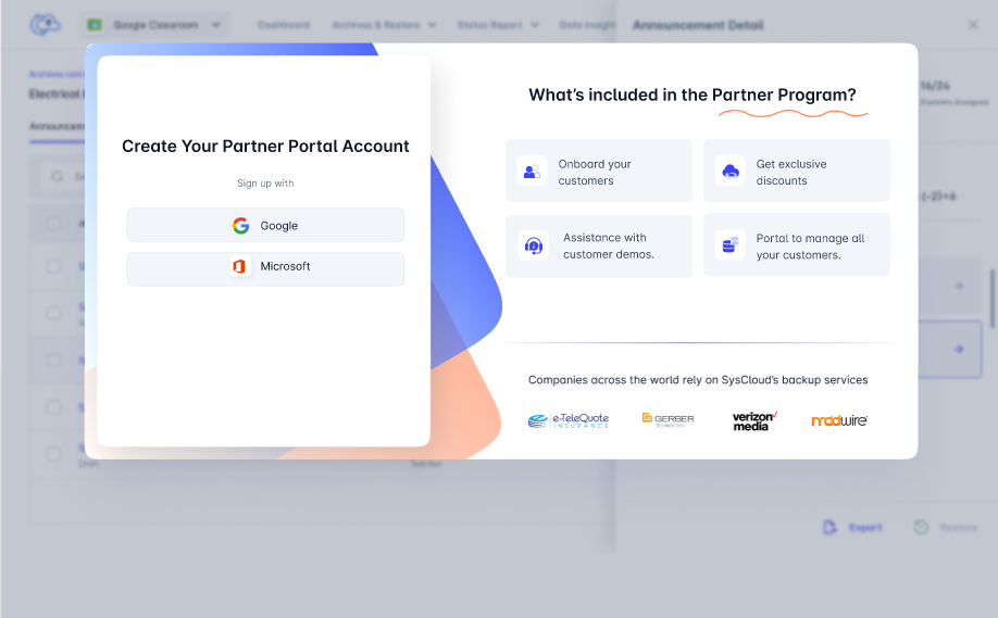 How do I Sign up with SysCloud's MSP partner portal?